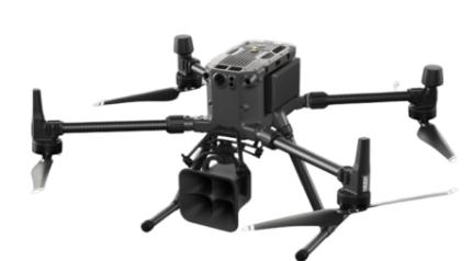 Quality 130dB Drone Loudspeaker Small Drone Megaphone 15W Built In Camera for sale