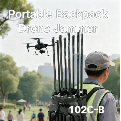 China 480W Anti Drone System 8 Band Portable Drone Jammer System for sale