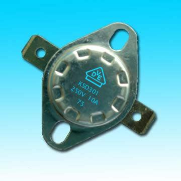 China 250V/16A ksd301 bimetal snap action thermostat for sale