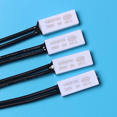 China BW9700 normal opened temperature switch thermal fuse 250V/5A UL VDE RoHS for sale