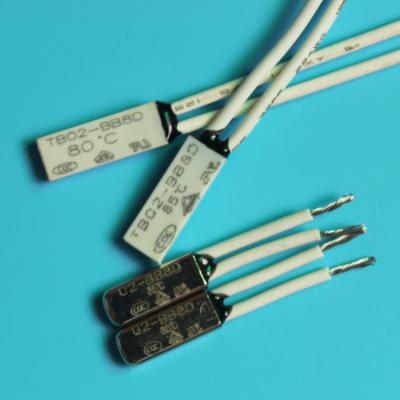 China TB02 70C small size water pump thermal protector thermal fuse  250V/5A  UL VDE RoHS for sale