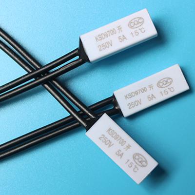 China free samples 60C over load motor KLIXON  thermal protector thermal cut off  250V/5A 50--180C UL VDE RoHS for sale