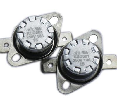 China 250V/10A cheap prices 65c auto reset  ksd301 bimetal thermostat UL VDE RoHS for water heater for sale