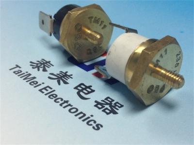 China 16A 250VAC Ceramic Bimetal Thermostat KSD201 With Loose Bracket for sale