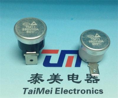 China Bimetal Bent Terminal Momentary KSD301 Thermostat 16A 125V for sale