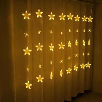 China Customized Hot Selling Decoration Party Use 2M Customize Weekend Fairy Festival Ramadan Christmas Crystal Decoration Led Curtain Light factory