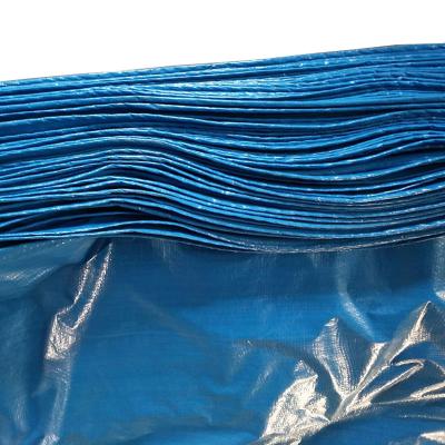 China Blue white pe tarpaulin for construction cover fabric stock cheap price for sale