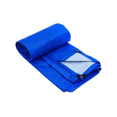 China High quality 150gsm blue white PE tarpaulin supplier waterproof tarp sheet for truck cover for sale