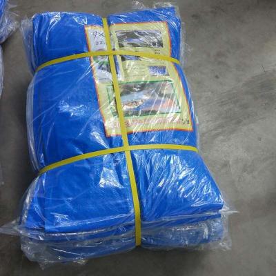 China Double blue 15' x18' Poly Tarps Discount Tarps PE Economy Tarpaulin for truck cover from China for sale