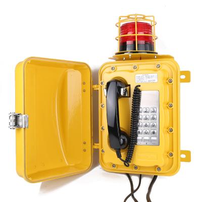 China heavy duty waterproof telephone with isolation barrier industrial telephone JWAT303 for sale