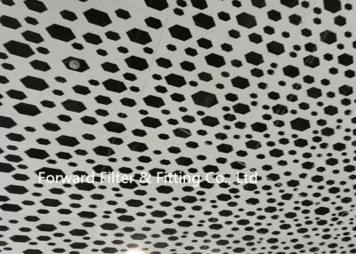 Cina Rete di perforazione del foro esagonale dell'acciaio inossidabile/pannelli decorativi del soffitto della parete divisoria decorazione del negozio in vendita