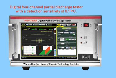 China Digital Partial Discharge Detector with 4 Channel Measurement, IEC 60270 Compliance, and High Sensitivity <1pC for High Voltage Testing for sale