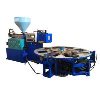 China 6-Station PVC Injection Molding Shoe Machine with 60 Tons Clamping Force and 660CC Injection Volume for sale