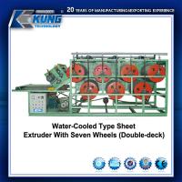 China EVA Sheet Five/Seven Wheel Extruder Machine 3800mm Length 2800kg Weight Anti-Corrosive Plastic Rubber Production for sale