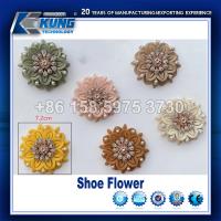 China Plastic Flower Shoe Buckles & Charms - Custom Sizes & Colors - Drop Rubber Manufacturing Process for sale