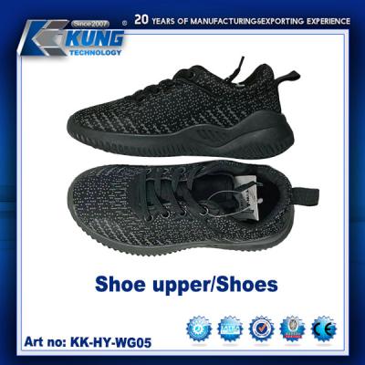 Cina Customized Logo Printing Children Safety Shoes Upper High Elastic in vendita