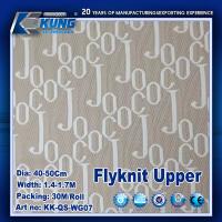 China Fly Weave Fabric Upper for Shoes Multiple Designs Colors 100% Polyester Breathable for sale