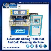 China Automatic Sliding Table Hot Cold Pressing Machine KK-YW-J01 220V 380V Shoe Making for sale