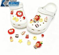 China Cartoon Resin Shoe Charms for Crocs Clog Sandals DIY Decorations 10mm for sale