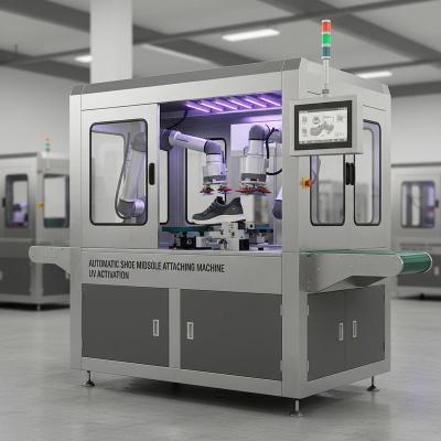China Automatic Shoe Midsole Attaching Machine With UV Activation for sale