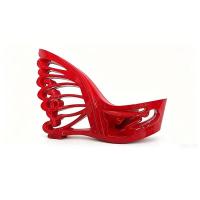 China Custom Diamond Embossed Platform Stiletto High Heel 12cm for Women Mule Sandals for sale
