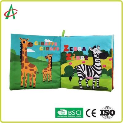 Cina Libri molli EN71 per gli infanti, libro del bambino della peluche di 20cm in vendita