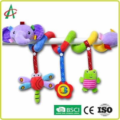Cina carrozzina Toy Non Toxic For Babies di spirale dell'elefante di 35cmx18cm in vendita