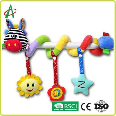Cina carrozzina Toy Non Toxic For Babies di spirale dell'elefante di 35cmx18cm in vendita