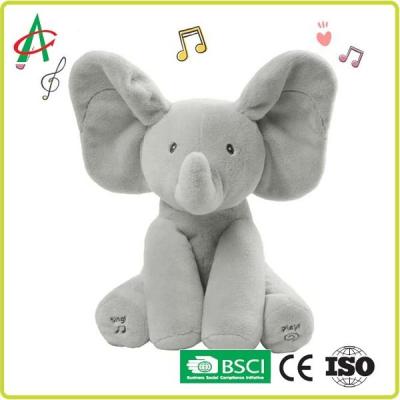 China CPSIA-Speelgoed van de Veiligheidsnormhet Muzikale Pluche, 25cm Baby Muzikale Olifant Te koop
