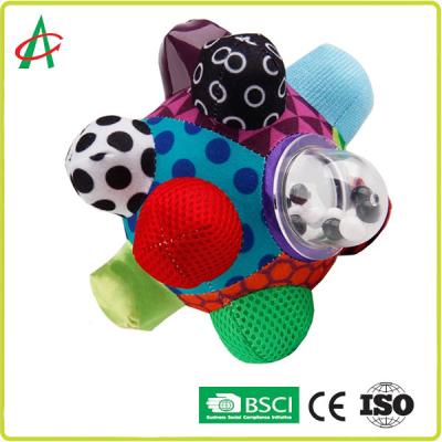 Cina norma morbida eccellente del tessuto CPSIA della peluche della palla di crepitio del bambino di 25cm in vendita