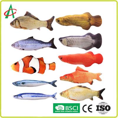 Cina Simuli il giocattolo della peluche dell'animale domestico ISO9001, il giocattolo 30X13X5cm di masticazione del pesce in vendita