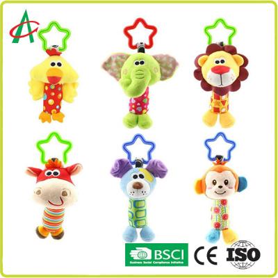 China 21*10cm Voederbak Veilige Gevulde Dieren, EN71-Speelgoed van de Baby het Hangende Rammelaar Te koop
