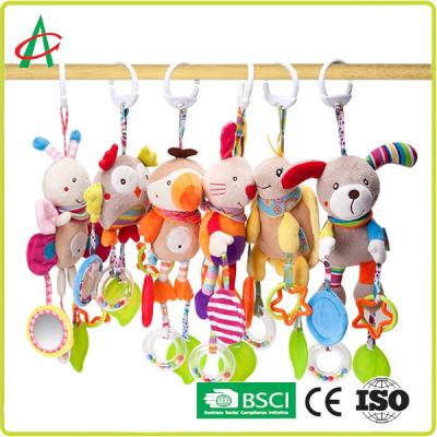 China 21*10cm Voederbak Veilige Gevulde Dieren, EN71-Speelgoed van de Baby het Hangende Rammelaar Te koop