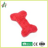 China Squeakers Plush Dog Bone Toy for sale