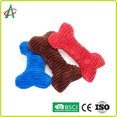 China Squeakers Plush Dog Bone Toy for sale