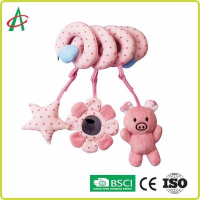 China Neugeborener 20cm gewundener Pram-Toy With Rattle And-BB quietschend zu verkaufen