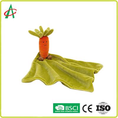 Cina Giocattolo molle dell'asciugamano della saliva di bambino della carota di comodità della peluche maschio e femminile della coperta in vendita