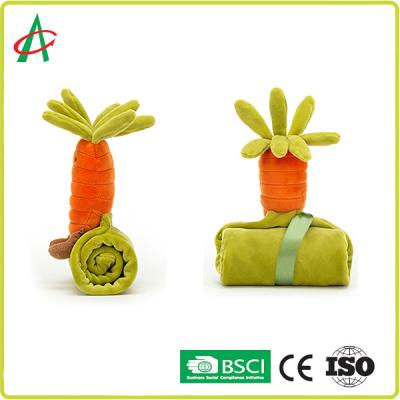 Cina Giocattolo molle dell'asciugamano della saliva di bambino della carota di comodità della peluche maschio e femminile della coperta in vendita