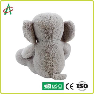 China 30cm Grey Cuddly Stuffed Elephant Plush Stuk speelgoed Aanvaardbaar OEM Te koop