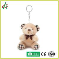 China CPSIA Plush Small Teddy Bear Keyring 10cm Height for sale
