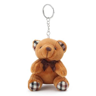 Cina EN71 Handcrafted il ricamo Mini Stuffed Bear Keychain in vendita