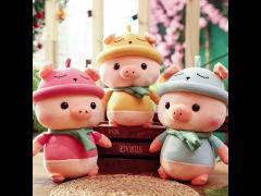 Plush pig doll cute plush toy cute scarf pig doll pillow