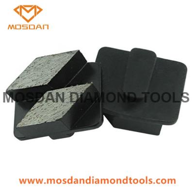 China Husky Redi Lock Two Rhombus Diamonds Concrete Grinding Head Plate for sale