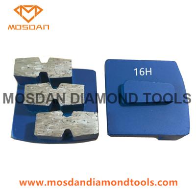 China Redi Lock Triple Key Segments Floor Concrete Grinding Pucks Discs for sale