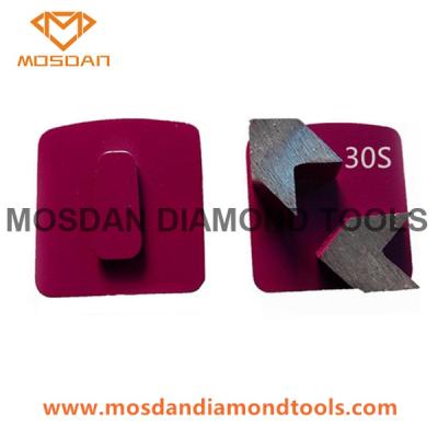 China Husky Redi Lock Double Arrows Segment Concrete Grinding Pucks for sale