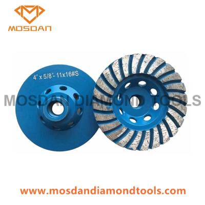 China 4 Inch Turbo Diamond Grinding Wheel with 5/8-11 Thread for sale