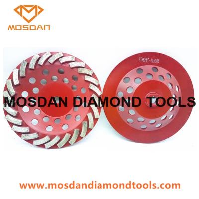 China 7 Inch Tuboe Concrete Diamond Grinding Blades Cup Wheel for Hand Grinder for sale
