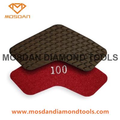 China 3''  Boomerang Diamond Resin Polishing Disks for Floor Concrete for sale