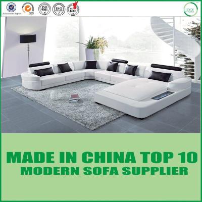 China Sectional Modern Home Furniture Leisure leather Sofa for Living Room for sale