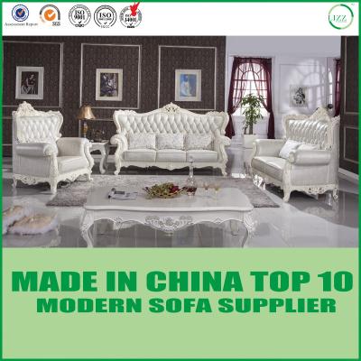 China Antique Luxury Rococo French European Chesterfield Italian Leather Sofa for sale